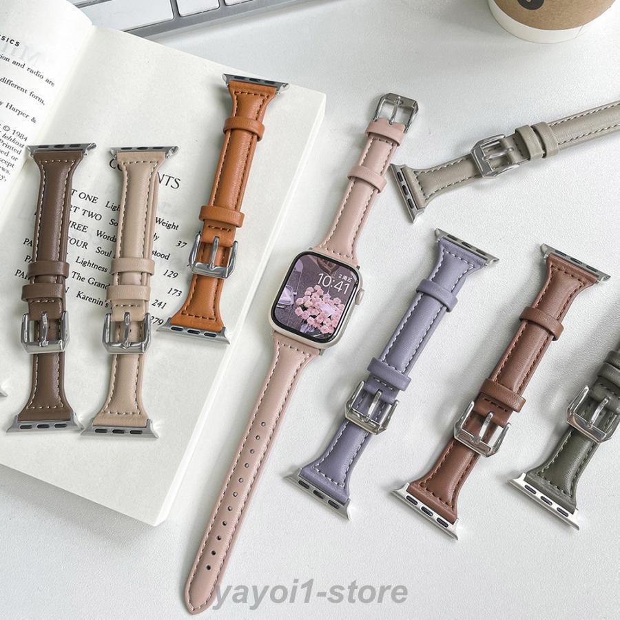 apple watchバンドレザーベルト : yourchoice - 通販 - Yahoo!ショッピング