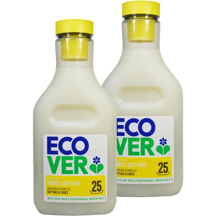 【まとめ買い】ECOVER(エコベール) エコベール 柔軟剤 本体 ガーデニア&バニラの香り 750ml×2個 ecover ファブリックソフナー 洗濯 赤ちゃん 日用品 ...