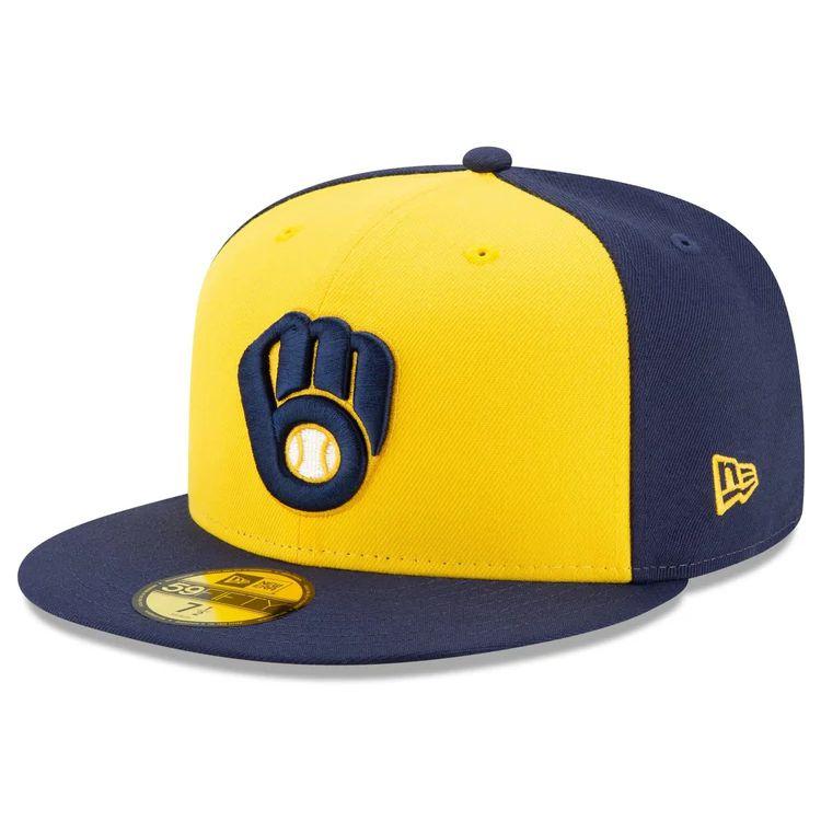 ニューエラ キャップ ミルウォーキー ブリュワーズ NEW ERA CAP On-Field 59FIFTY MLB オルタネイト 野球 ...