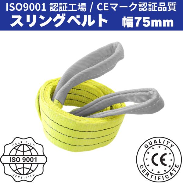 10本 スリングベルト 長さ4m 幅75mm 耐荷重3t ポリエステル製 玉掛け バイク クレーン 牽引 吊り具 ベルトスリング 運搬 : えびすツール(自動車用品と物流用品) - 通販 ...