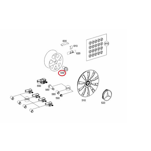 Mercedes-Benz 【febi bilstein】 ホイールボルト [Benz,ベンツ,Cクラス,W205 / 0009901707 ...