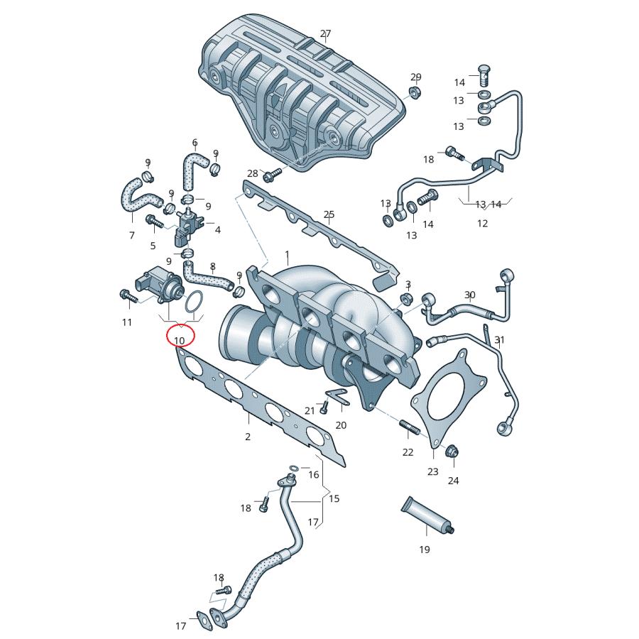 フォルクスワーゲン 【PIERBURG】 ターボチャージャー ディバーターカットオフバルブ [VW,フォルクスワーゲン,GOLF6,ゴルフ6 ...