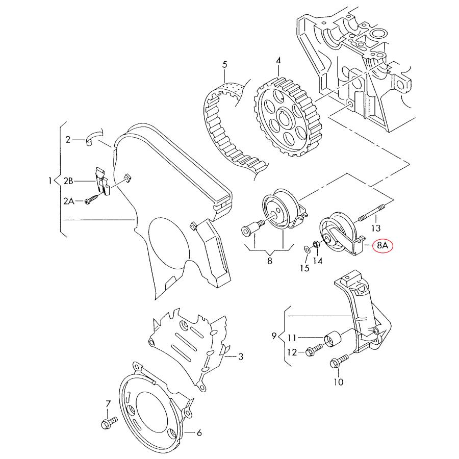 Audi 【純正】 テンションローラー [AUDI,アウディ,A4 / 06A109243A] : YELLOW MAGIC - 通販 ...