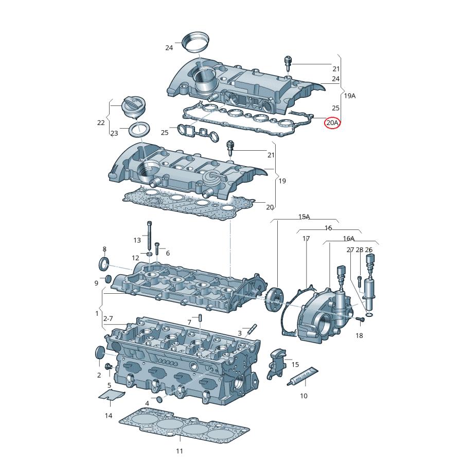 【Febi bilstein】 タペットカバーガスケット [AUDI,アウディ,A3 / 06D103483E,34855 ...