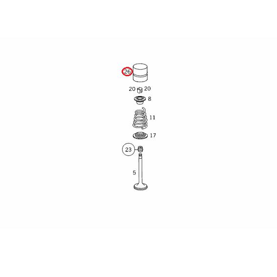 Mercedes-Benz 【Febi bilstein】 バルブタペット [Benz,ベンツ,SLクラス,R129 / 1040501225 ...