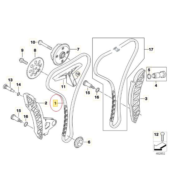 MINI 【febi bilstein】 タイミングチェーンキット [MINI,ミニ,R56 / 11318618317 ...