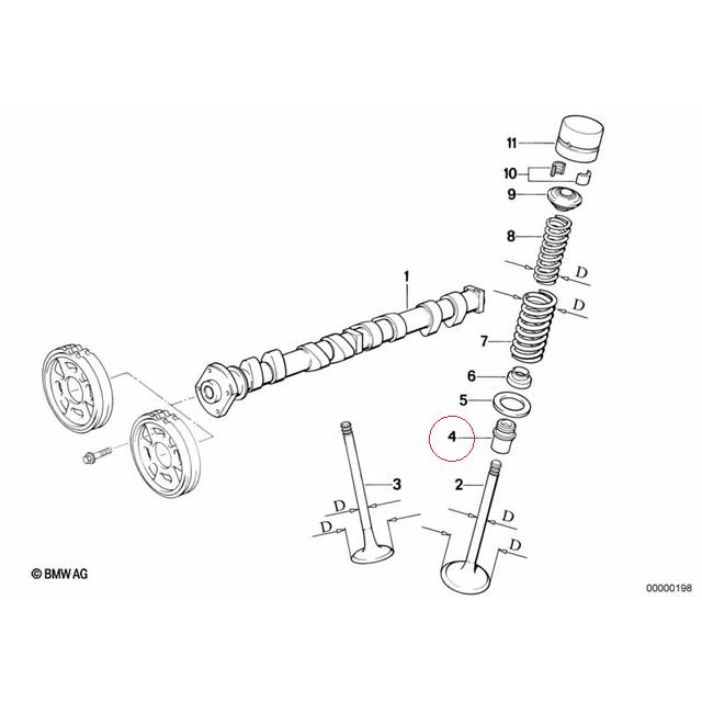 BMW 【REINZ】 バルブステムシールリペアキット [BMW,5シリーズ,E34 / 11349059171,12-26058-02 ...