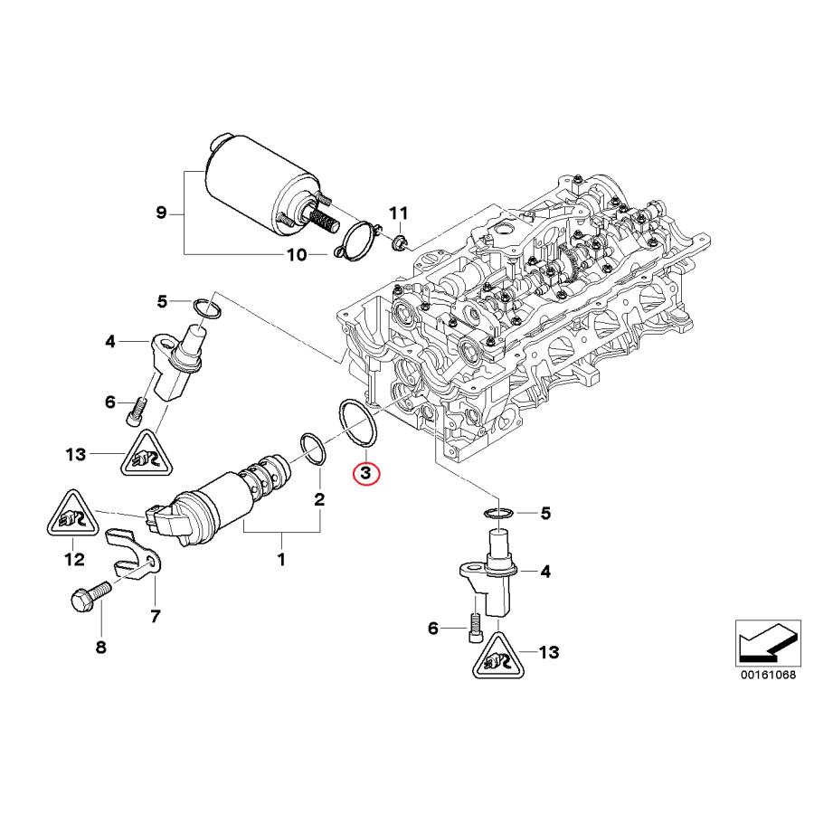 BMW 【REINZ】 ソレノイドバルブOリング [BMW,1シリーズ,E81,E87,E88 / 11367506178,40-73138 ...