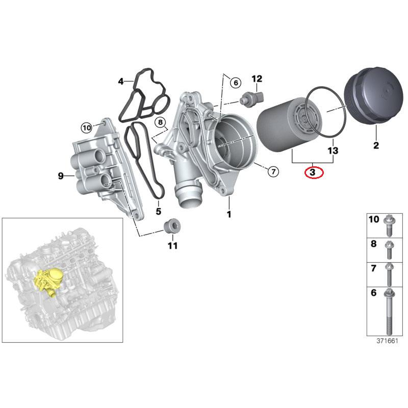 【BLUE PRINT】 エンジンオイルフィルター [BMW,1シリーズ,E82,E87,E88 / 11427854445,11427953129,ADB112102 ...