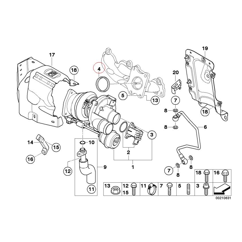 MINI 【REINZ】 エキゾーストマニホールドガスケット [MINI,ミニ,R56 / 11657557013,71-37618-00 ...