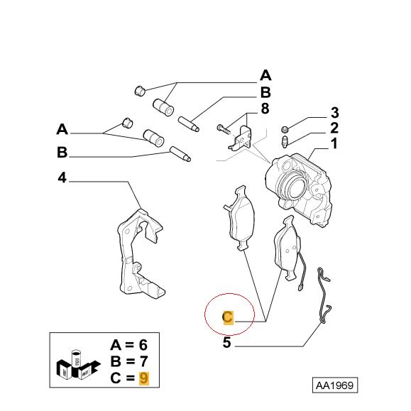 FIAT 【febi bilstein】 Fブレーキパッド(センサー付) [Benz,ベンツ,500 / 77366537,77366270 ...