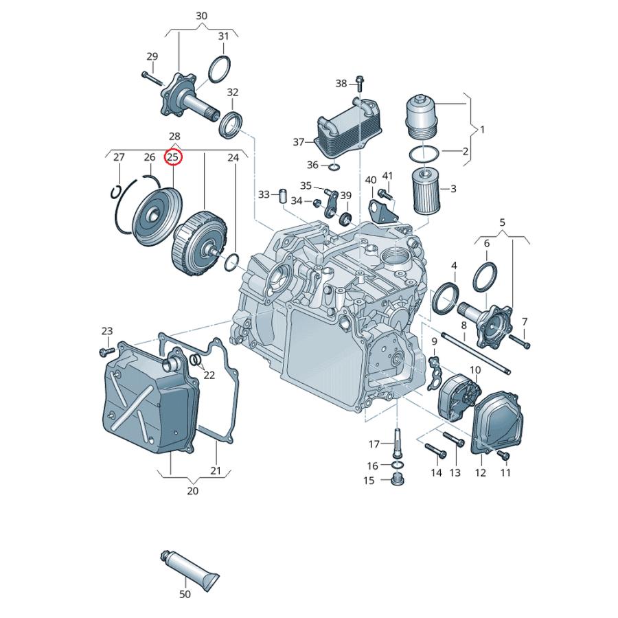 Audi 【Febi bilstein】 DSGフロントカバー [AUDI,アウディ / 02E301205C,02E301205B ...