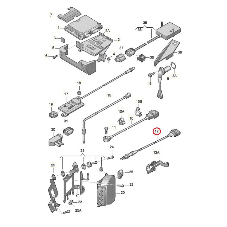 Audi 【febi bilstein】 O2センサー(856mm) [AUDI,アウディ / 1K0998262T,022906262AF ...