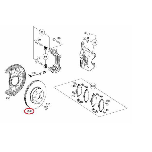 【Febi bilstein】 フロントコーテッドブレーキディスクセット [Benz,ベンツ,CLAクラス,C117 ...