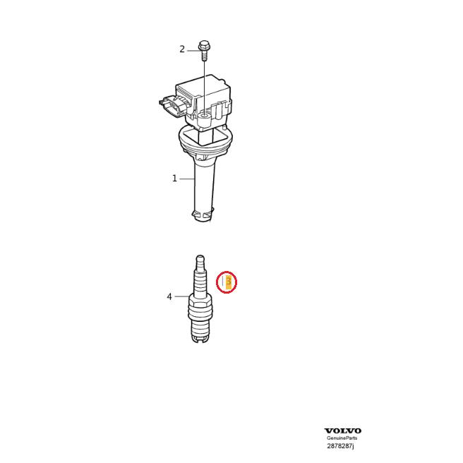 ボルボ 【BOSCH】 スパークプラグ [VOLVO,ボルボ,C30 / 30650843,32017037,FGR6NQE0 ...