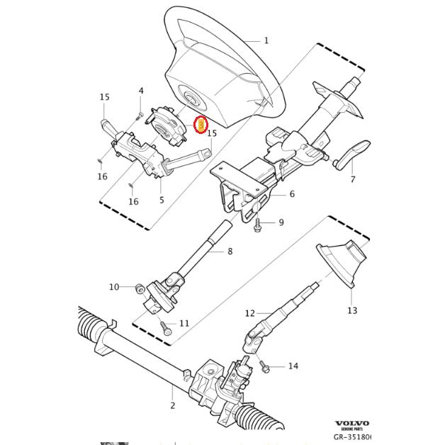 ボルボ 【febi bilstein】 コンタクトリール(DSTC・アングルセンサー無) [VOLVO,ボルボ,XC90 / 31313083 ...