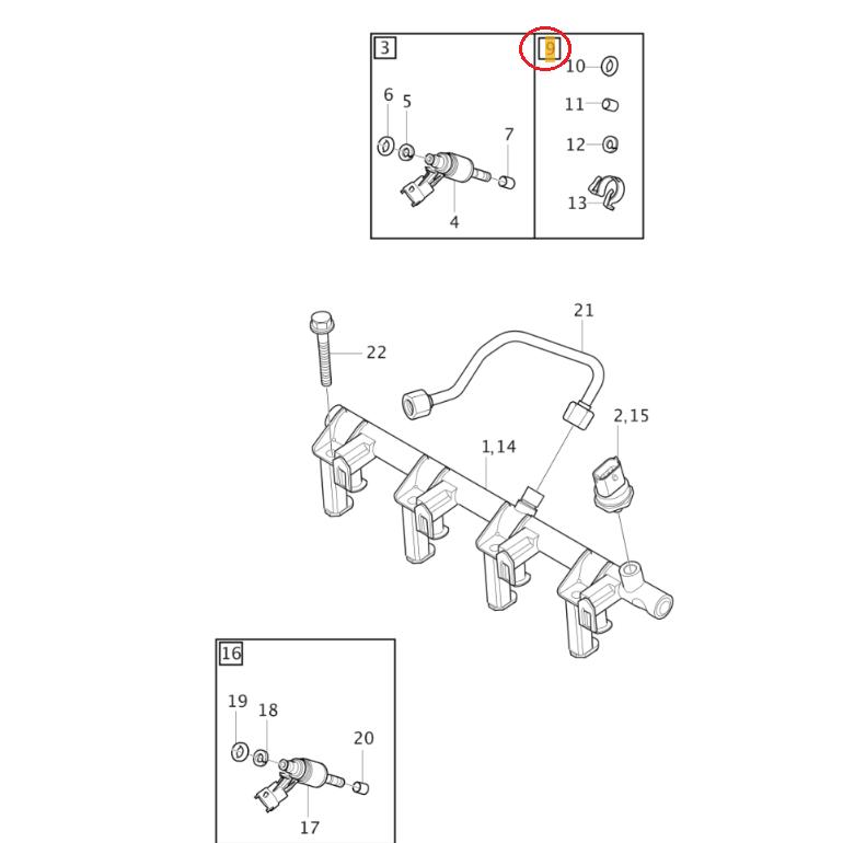 ボルボ（VOLVO） 【elring】 インジェクターOリングキット [VOLVO,ボルボ,S60 / 31375050,939.100 ...