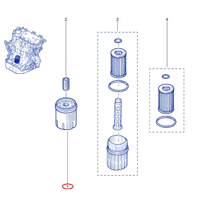 ルノー 【febi bilstein】 エンジンオイルフィルター [RENAULT,ルノー,Kangoo,カングー / 7700112686 ...