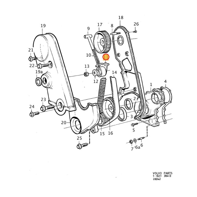 ボルボ 【Febi bilstein】 タイミングベルトテンショナープーリー [VOLVO,ボルボ,740 / 463633,32298826 ...
