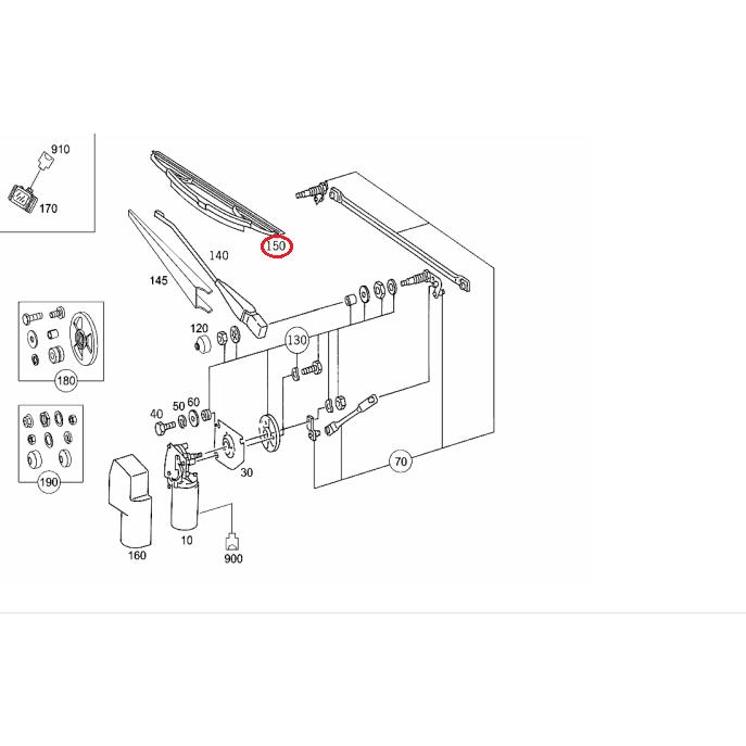 Mercedes-Benz 【純正】 フロントワイパーブレードセット [Benz,ベンツ,Gクラス,W463 / 4638200545 ...
