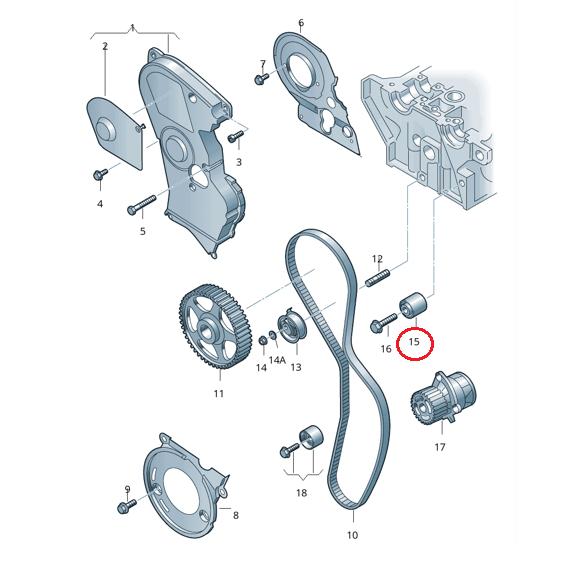 Audi（アウディ） 【INA】 リレーローラー [VW,フォルクスワーゲン,GOLF,ゴルフ / 06D109244E,06D109244D ...