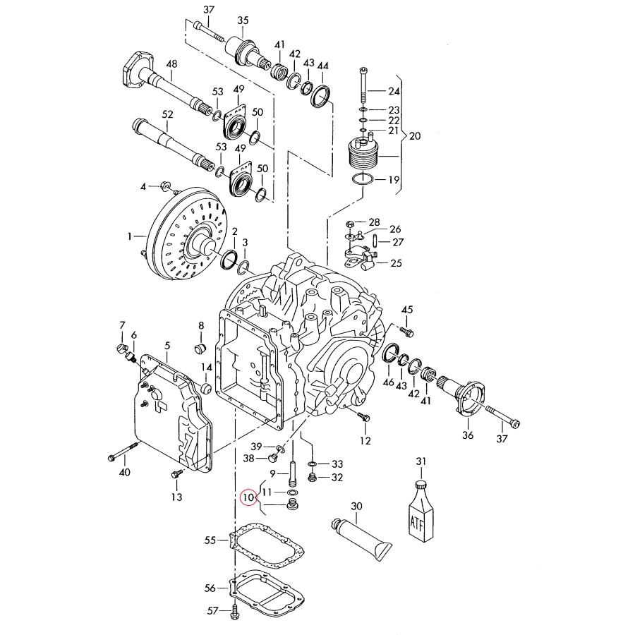 フォルクスワーゲン 【febi bilstein】 ATドレンプラグ [VW,フォルクスワーゲン / N90414203,N90414201 ...