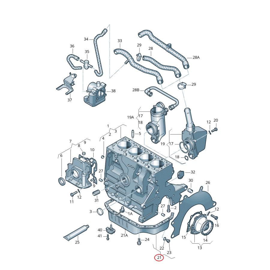 Audi（アウディ） 【febi bilstein】 エンジンオイルドレンプラグ(ワッシャー付) [AUDI,アウディ,A1 ...