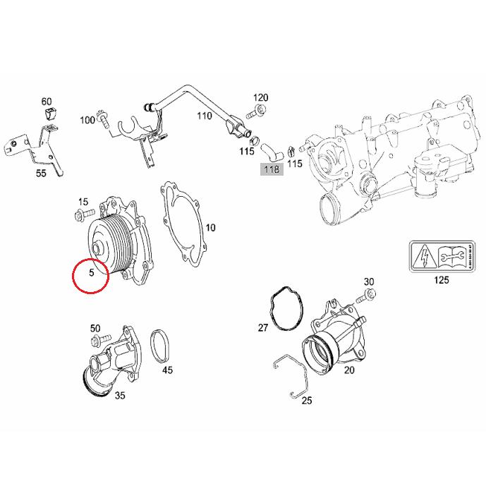 Mercedes-Benz 【Saleri SIL】 ウォーターポンプ [Benz,ベンツ,Cクラス,W203 / 6422002201 ...