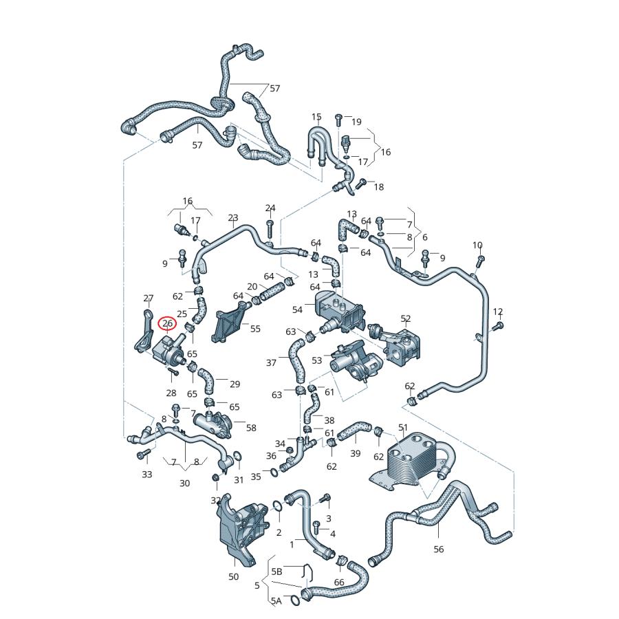 Audi 【Saleri SIL】 セカンドウォーターポンプ(12V) [AUDI,アウディ,A8 / 059121012A ...