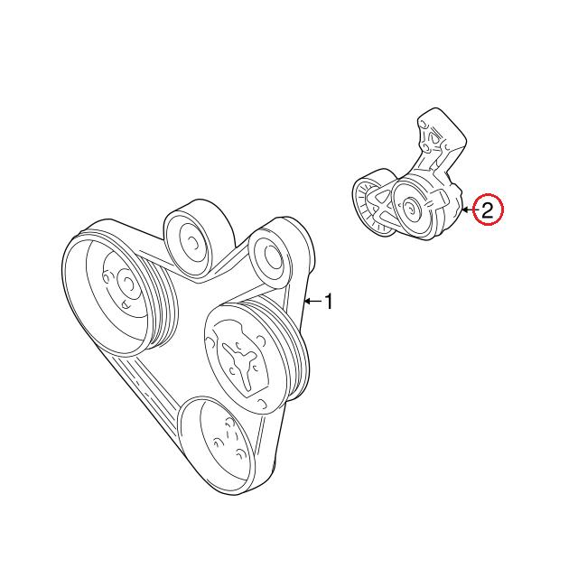 Audi 【febi bilstein】 ドライブベルトテンショナー [AUDI,アウディ,A3 / 06A903315E ...
