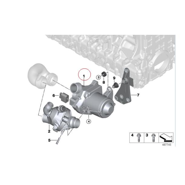BMW 【Saleri SIL】 ウォーターポンプ [インペラー: 強化プラスチック] [11510393340,11511742647 ...