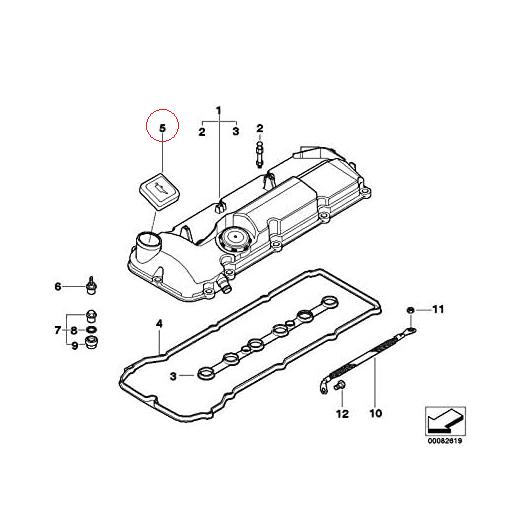 BMW 【Febi bilstein】 エンジンオイルフィラーキャップ [BMW,3シリーズ,E90/E91/E92/E93 ...