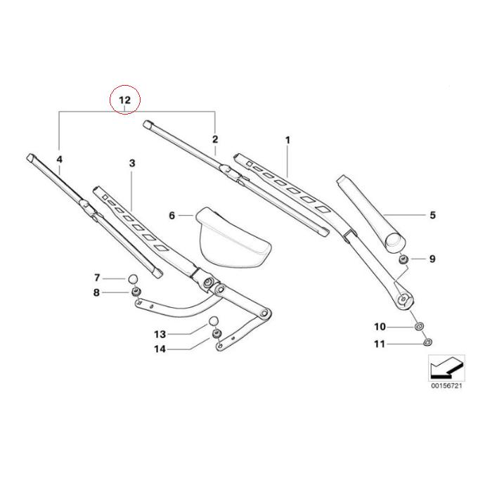 BOSCH（ボッシュ） 【BOSCH】 エアロワイパーブレード左右セット [BMW,5シリーズ,E60/E61 / 61612455442 ...