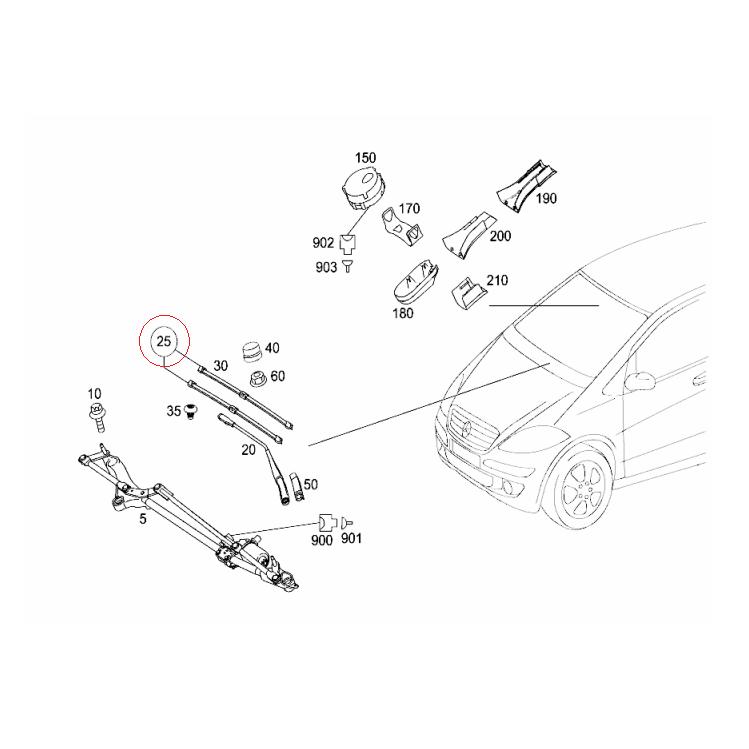 BOSCH（DIY、工具） 【BOSCH】 フロントエアロワイパーブレードセット [Benz,ベンツ,Bクラス,W245 ...