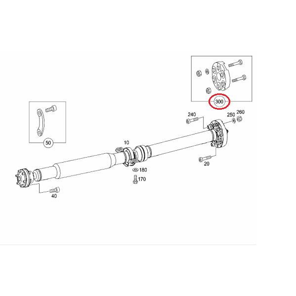 Mercedes-Benz 【febi bilstein】 ジョイントディスク [Benz,ベンツ,Cクラス,W204/S204/C204 ...