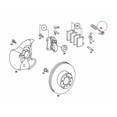 Mercedes-Benz 【febi bilstein】 ブレーキパッドセンサー [Benz,ベンツ,Eクラス,W124 ...
