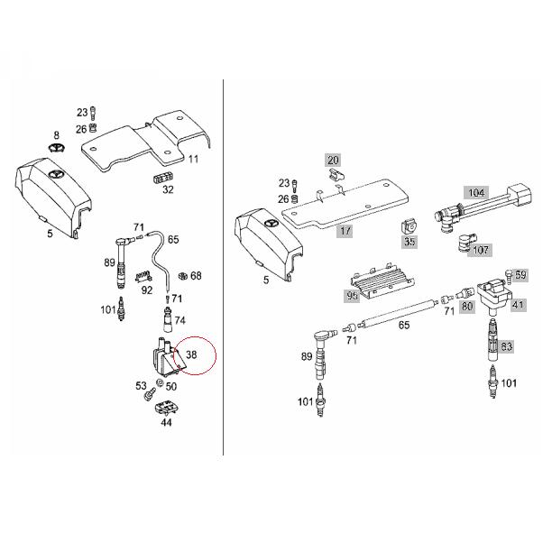 BOSCH（DIY、工具） 【BOSCH】 イグニッションコイル [Benz,ベンツ,Eクラス,W124 / 221505437 ...