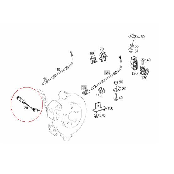 Mercedes-Benz 【febi bilstein】 ブレーキパッドセンサー [Benz,ベンツ,Eクラス,W211/S211 ...