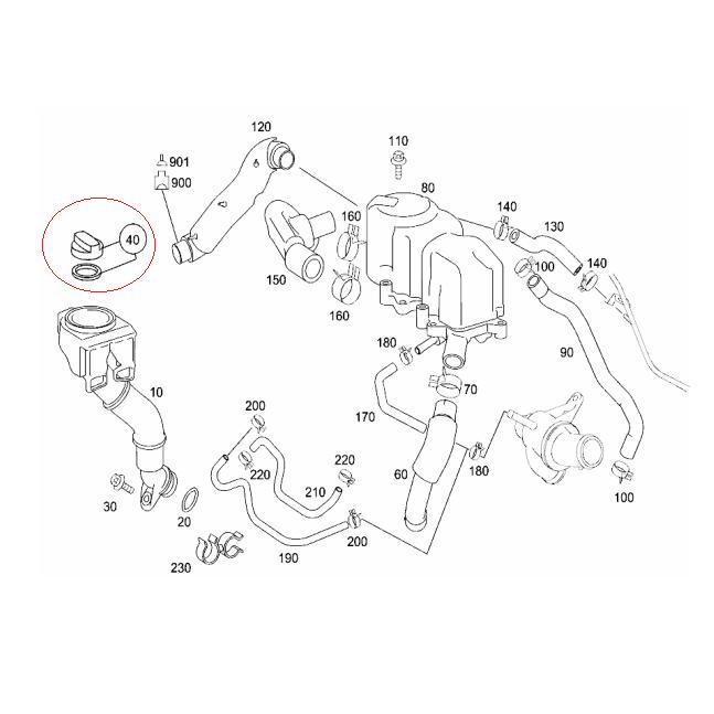 【Febi bilstein】 オイルフィラーキャップ [Benz,ベンツ,Sクラス,W221 / 0000101285,0000100301 ...