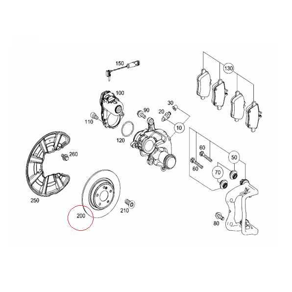 Mercedes-Benz（メルセデス・ベンツ） 【febi bilstein】 リアコーテッドブレーキディスクセット [Benz,ベンツ ...