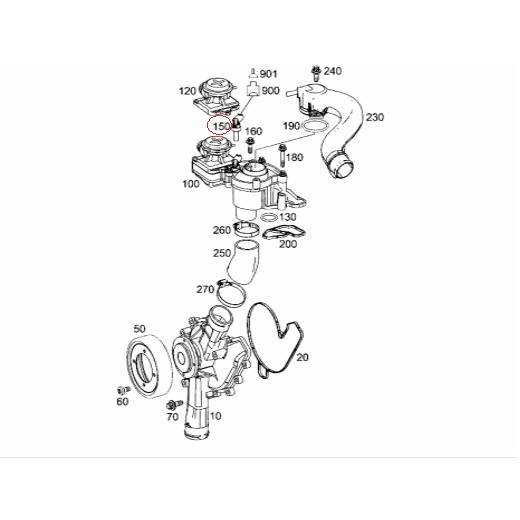 【Febi bilstein】 水温センサー [Benz,ベンツ,Eクラス,W211/S211 / 0999053800,0009050700 ...