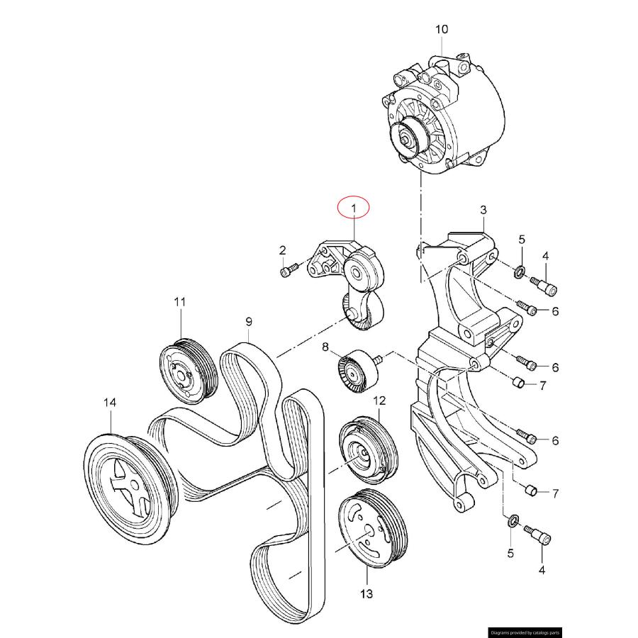 PORSCHE 【febi bilstein】 ドライブベルトテンショナー [PORSCHE,ポルシェ,CAYENNE(カイエン),958 / ...