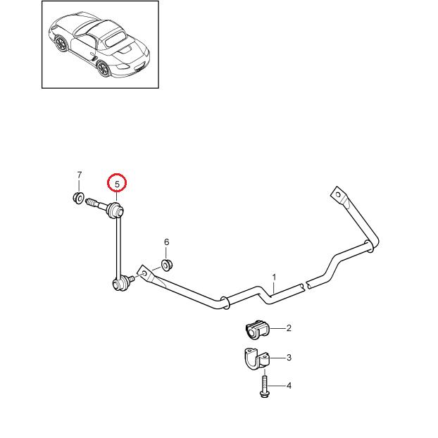 PORSCHE（ポルシェ） 【febi bilstein】 スタビライザーリンクロッド(左) [PORSCHE,ポルシェ,BOXSTER ...