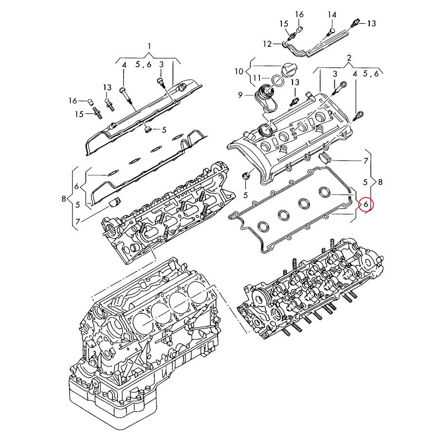 フォルクスワーゲン 【REINZ】 ヘッドカバーガスケットセット [ヘッドカバーガスケットセット / 077198025A,15-34292 ...