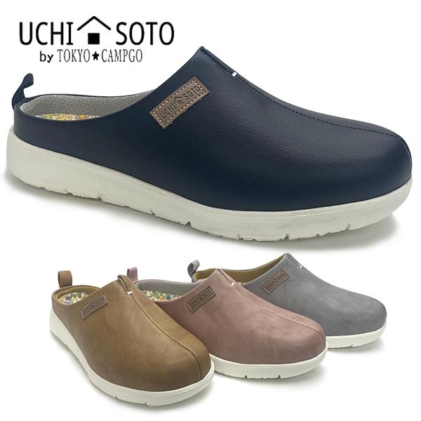 TOKYO CAMPGO UCHI SOTO レディース スリッポン 靴 シューズ 軽量 サボ ルームシューズ スリッパ カジュアル トーキョーキャンプゴー ウチソト H5900 BOS ...