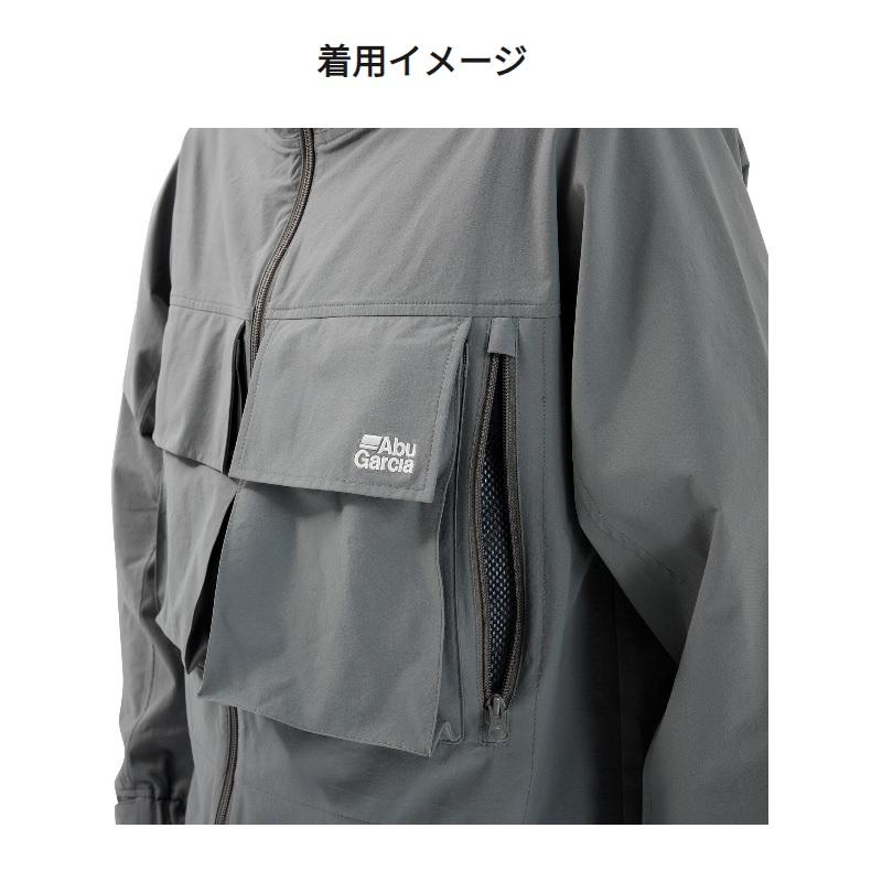 アブ ウォーターレジスタントフィッシングパーカー オリーブ XL : 釣具
