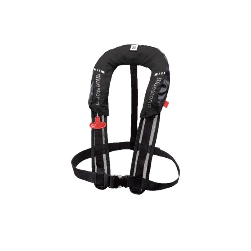 ブルーストーム BSJ-8320RSII 膨脹式ライフジャケット（水感知機能付き） モーゲット ブラック : 釣具のFTO ヤフー店 - 通販 - Yahoo!ショッピング