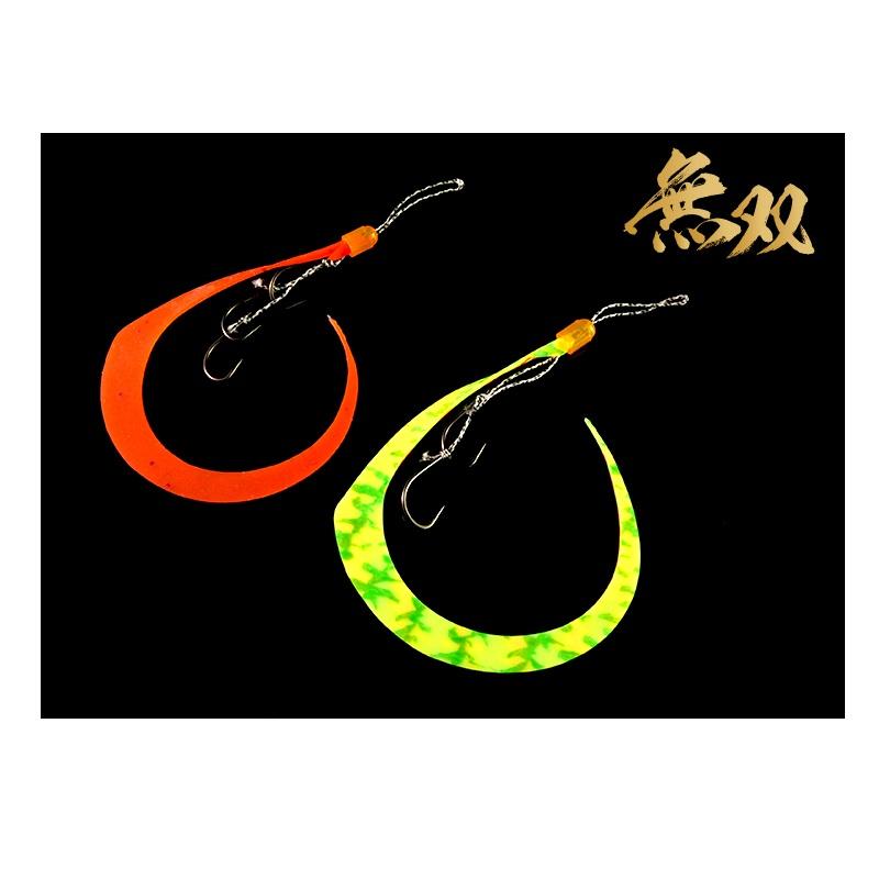 JACKALL ジャッカル ビンビンフック無双ネクタイフックセット 3本鈎 F-0347 スケスケオレンジ : 釣具のFTO ヤフー店 - 通販 - Yahoo!ショッピング