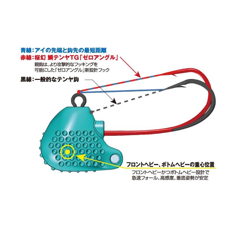 Gamakatsu がまかつ 19-341 桜幻 鯛テンヤ TG 15号 #12 ケイムラピンク : 釣具のFTO ヤフー店 - 通販 - Yahoo!ショッピング