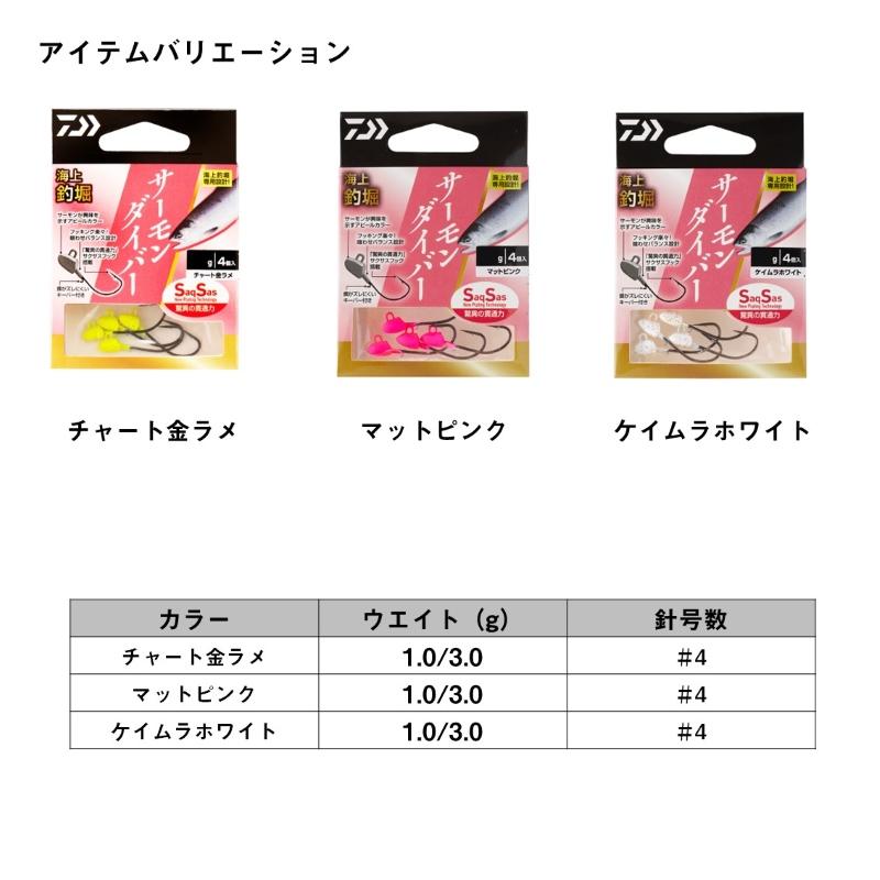 DAIWA（ダイワ） 海上釣堀サーモンダイバーSS 1.0g マットピンク : 釣具のFTO ヤフー店 - 通販 - Yahoo!ショッピング